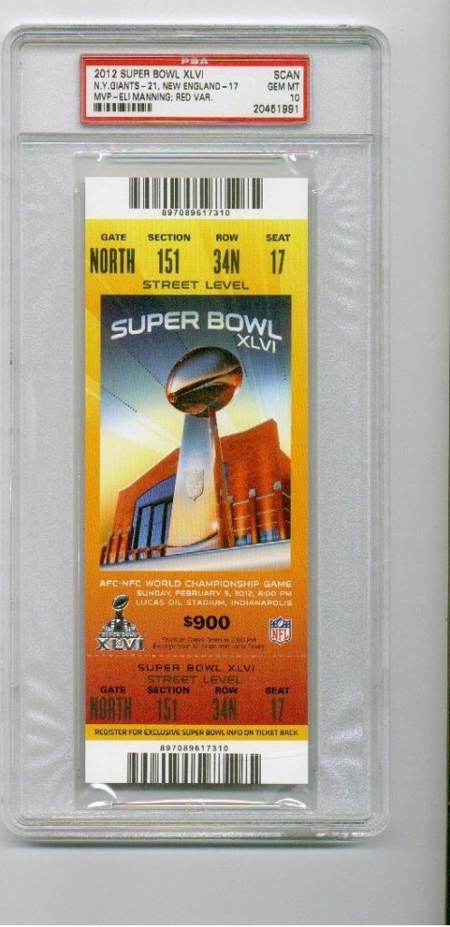 Market for Vintage Super Bowl Tickets & Stubs is Strong