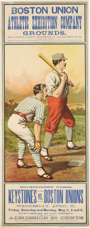 1884 Pro Baseball Game Promotional Poster Coming to Auction