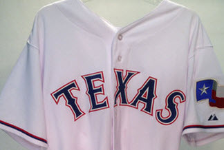 Texas Rangers Game Used Memorabilia