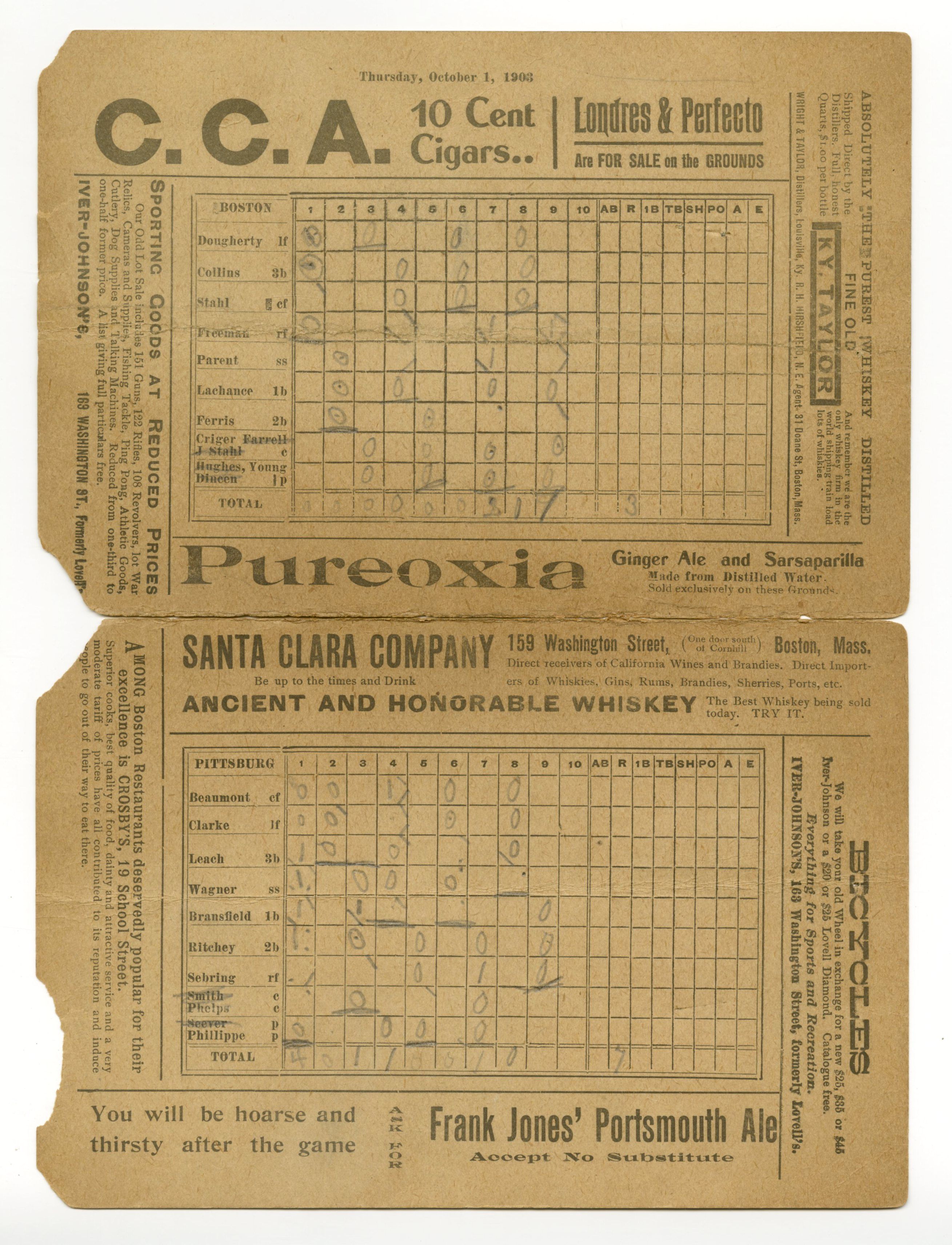 First World Series Program at Auction