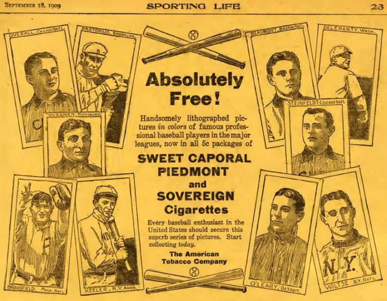 Baseball Card Advertising Examples Through the Ages