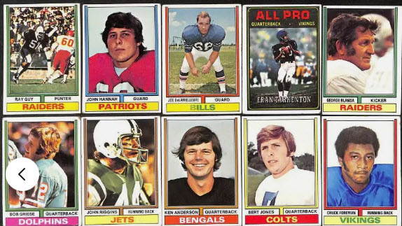 10 Cheap Football Card Sets From the 50s to the 80s