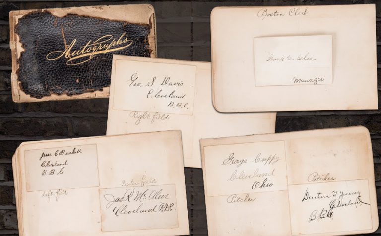 Newly Discovered Early Autograph Collection Includes Scarce Hall of Famers