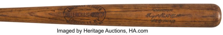 Signed, Inscribed 1920 Babe Ruth Bat Set for Auction