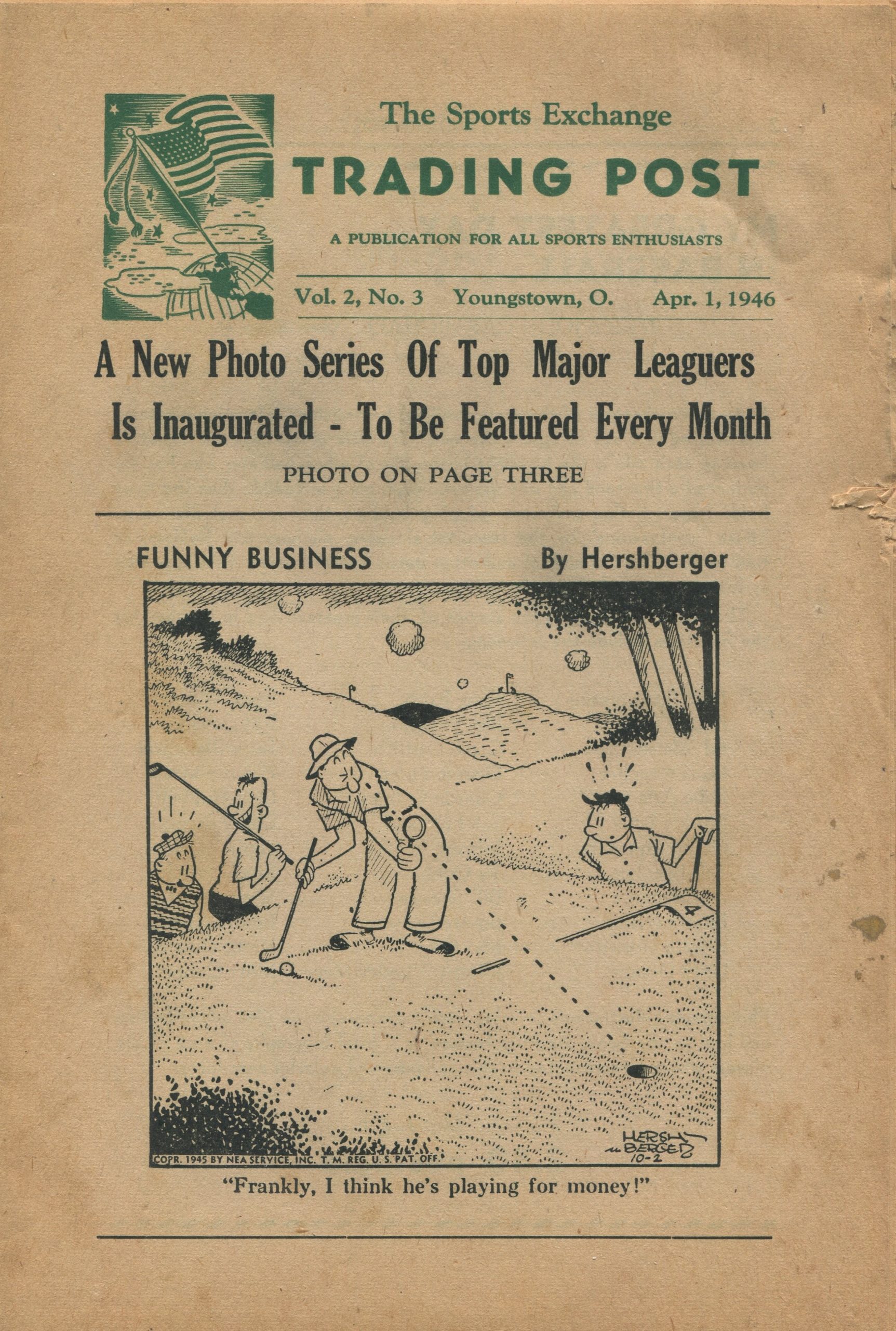 1946 Sports Exchange Trading Post Photo Series: Precursor to W602 and W603