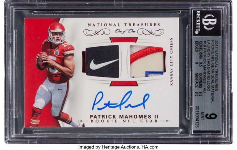 1/1 Patrick Mahomes Rookie Card Set for Auction