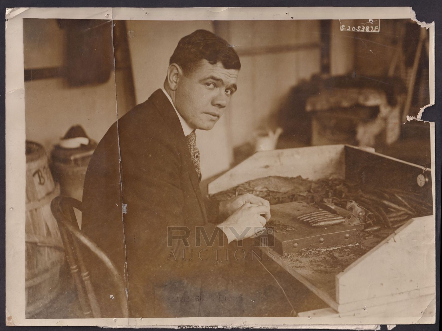 Original Copy of 1919 Ruth Cigar Photo Up for Auction