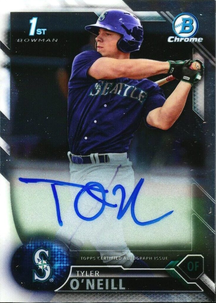 Tyler O'Neill Rookie and Prospect Cards Getting a Look as Cards ...