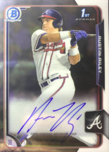 Austin Riley Rookie Cards, Prospect Issues Push Upward