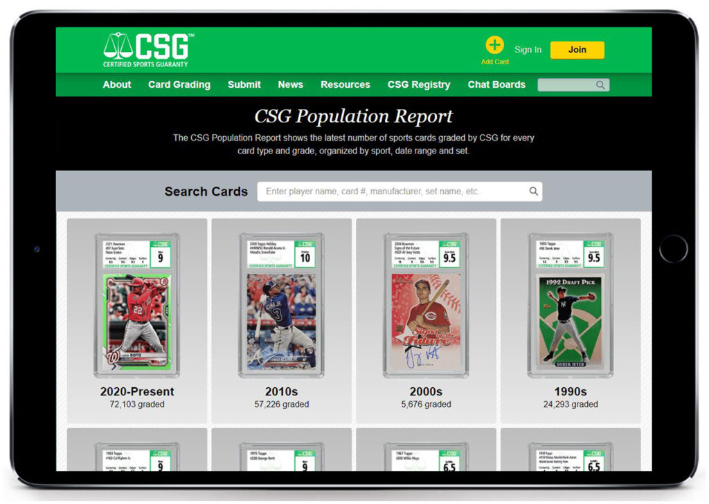 CSG's Online Population Report Opens