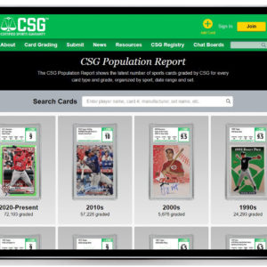 CSG Launches Set Registry