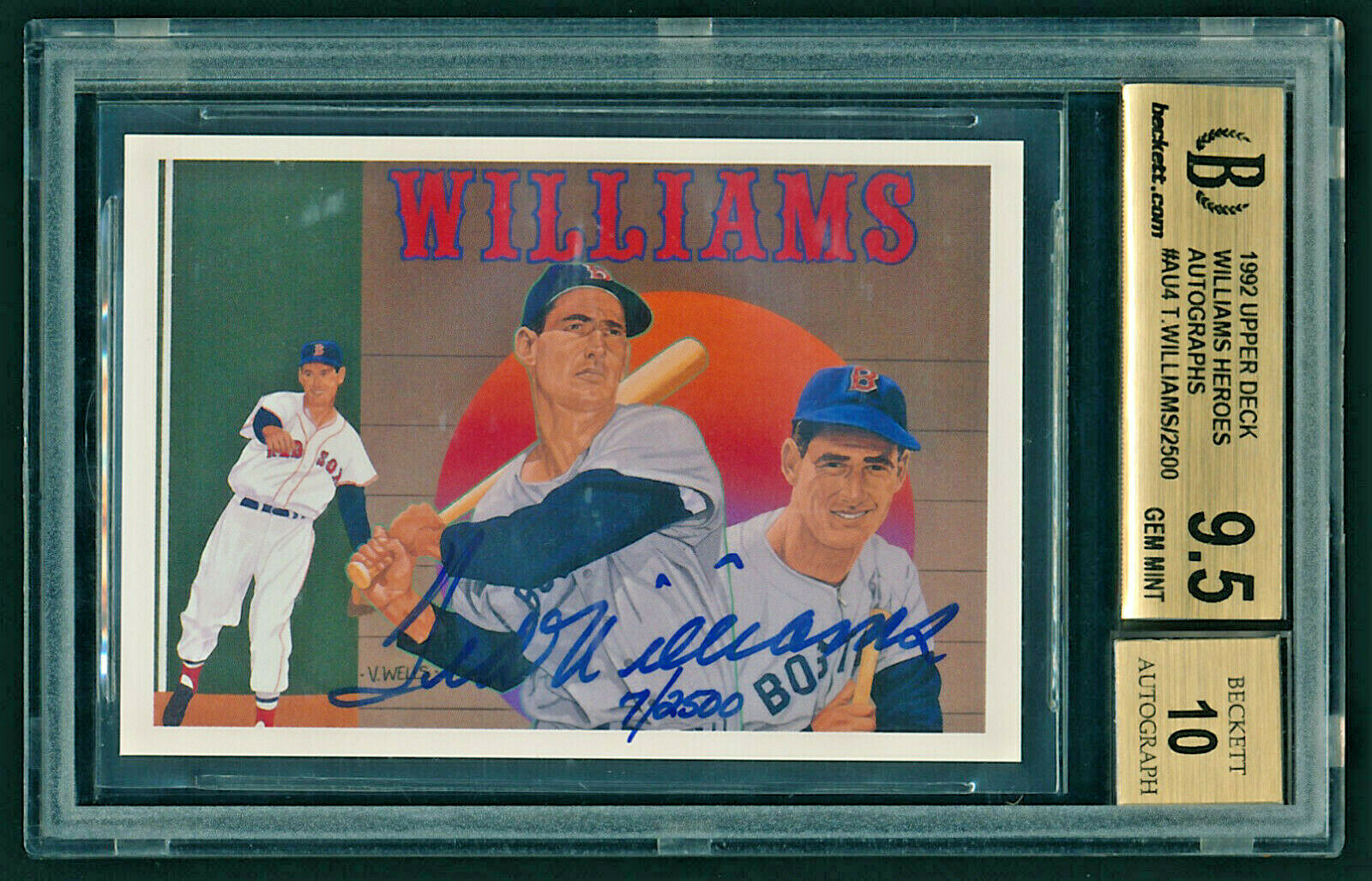 1992 Upper Deck Baseball Boasted Ted Williams Autographs, Big Red Machine