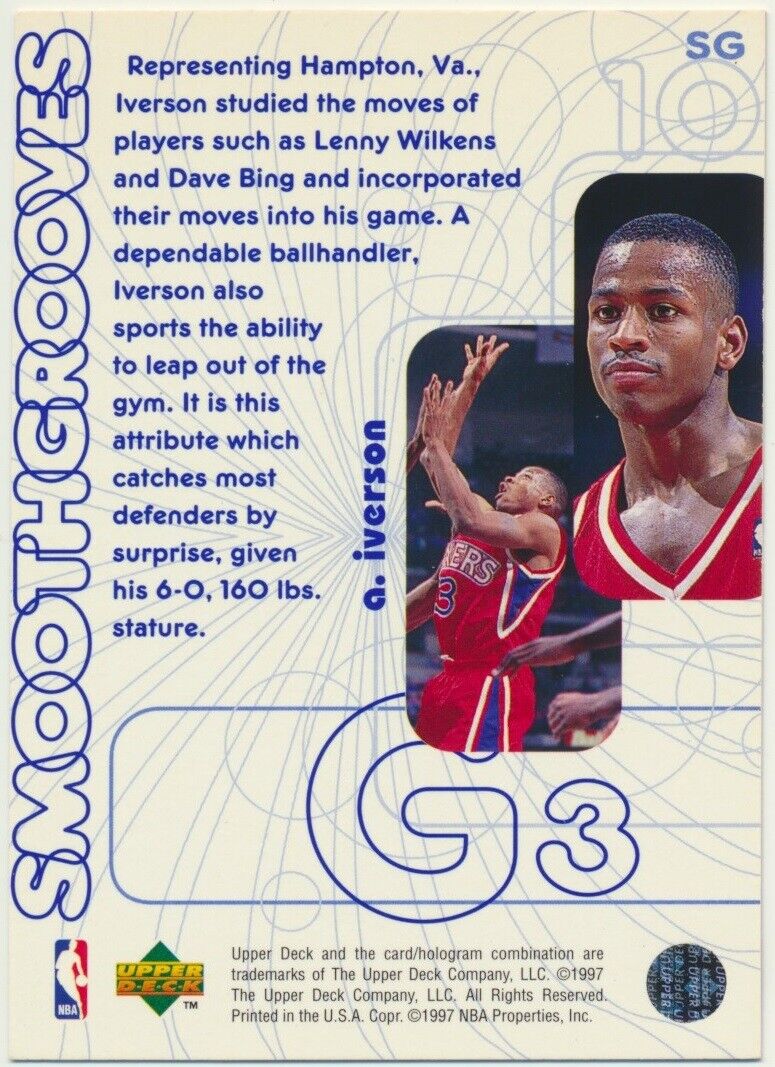 1996-97 Upper Deck Smooth Grooves Links Current Stars to Generations Past