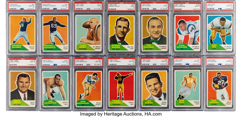 Top Rated Vintage Football Sets at Auction