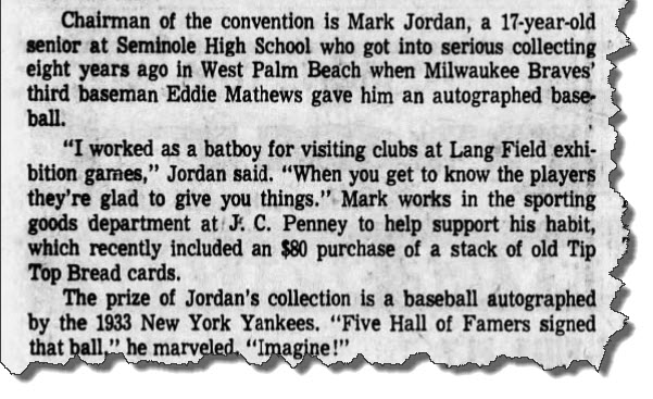 Notes: PSA Now Grading in Japan; Mark Jordan Passes; Fanatics Auction ...