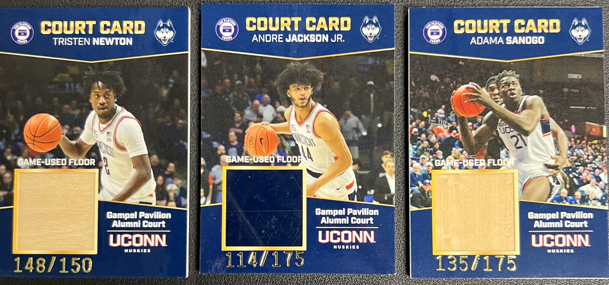 Gampel Pavilion Court Becomes UConn Trading Cards