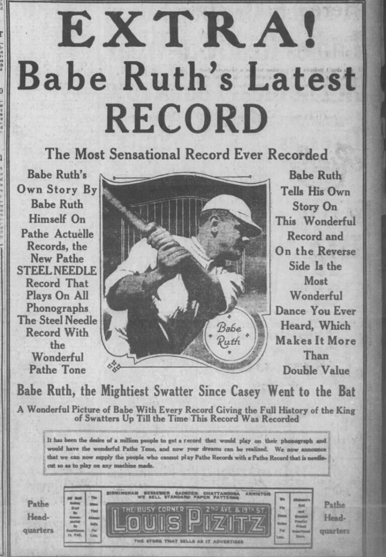 Rare Pathe Freres Babe Ruth Up for Auction; Dates to Fall of 1920