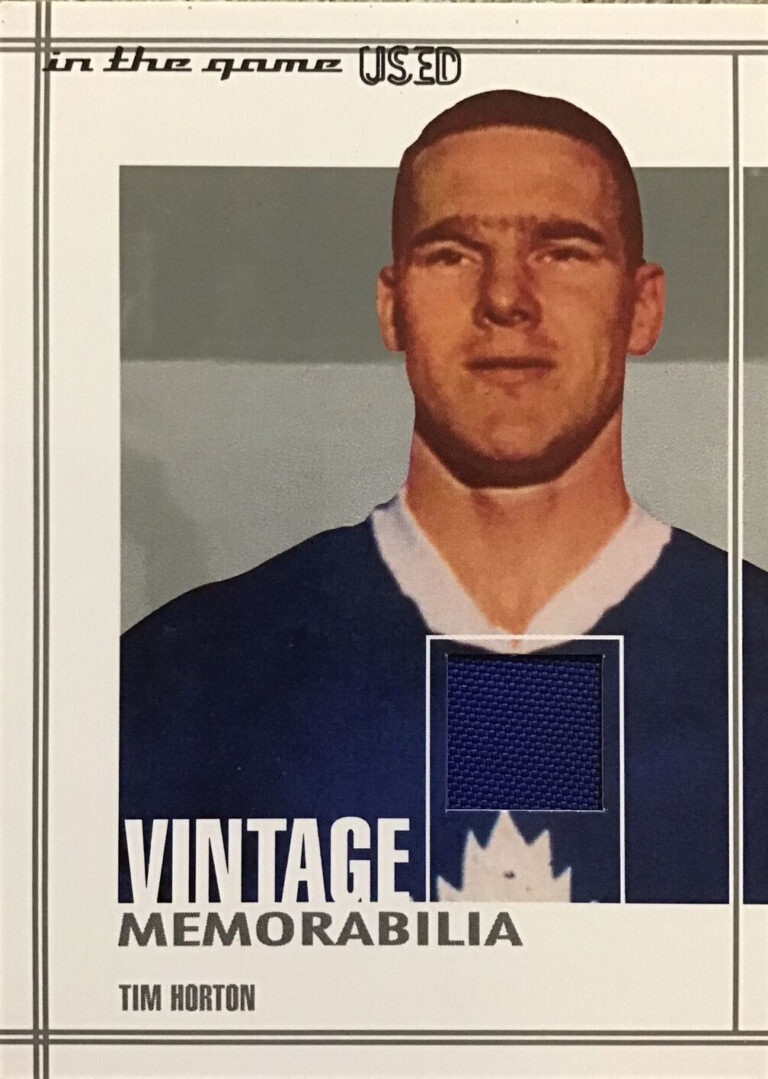 Vintage Tim Horton Hockey Cards Chronicle Short but Eventful Life