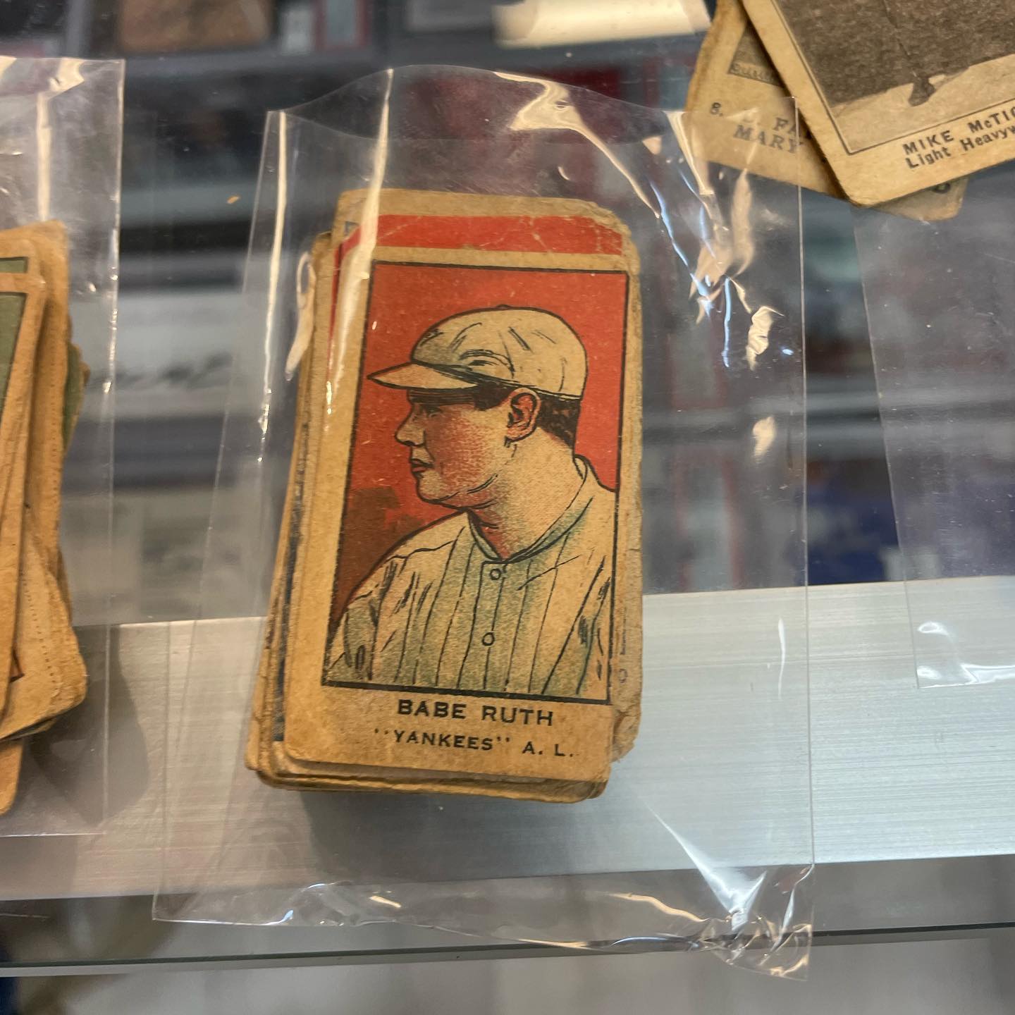 Georgia "W" Card Find Includes Stack of Babe Ruth Cards