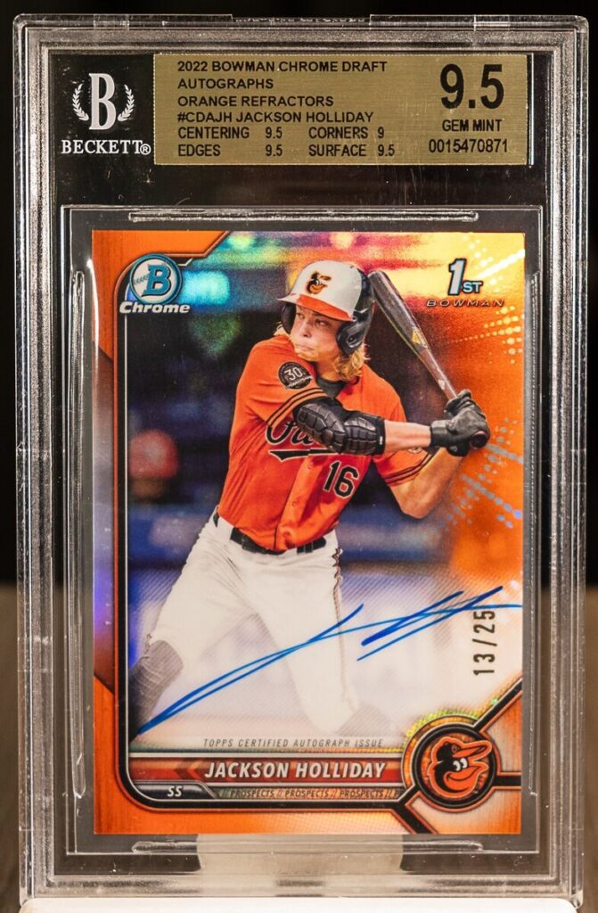 Hottest Jackson Holliday Baseball Cards as Top Prospect Arrives