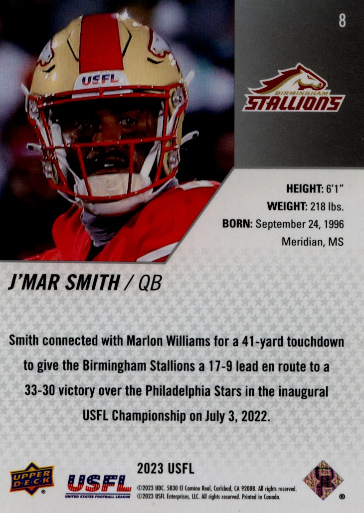 Upper Deck’s 2023 USFL Cards: Revived League Merits Boutique Set