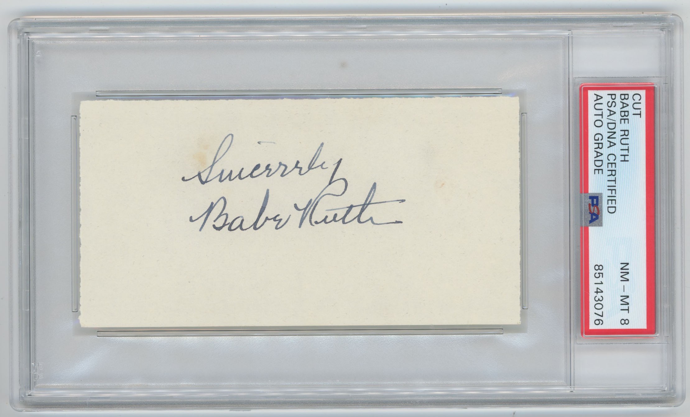 Hall of Famer Autograph, Vintage Singles and Lots Part of Clean Sweep Sale