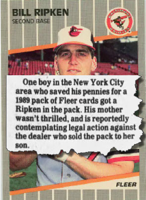 1989 Fleer Billy Ripken Gets a Topps Face for 2024