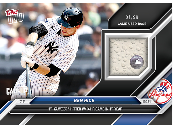 Ben Rice Baseball Cards Have Collectors Hunting