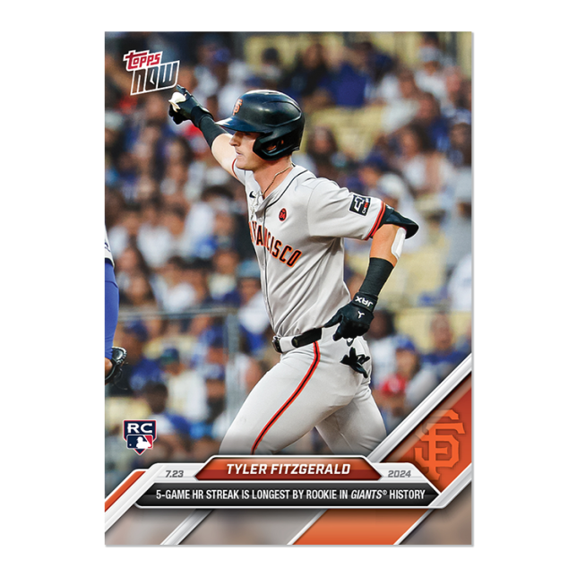 Late Bloomer: Tyler Fitzgerald Card Roundup as Giants' Sudden Slugger ...
