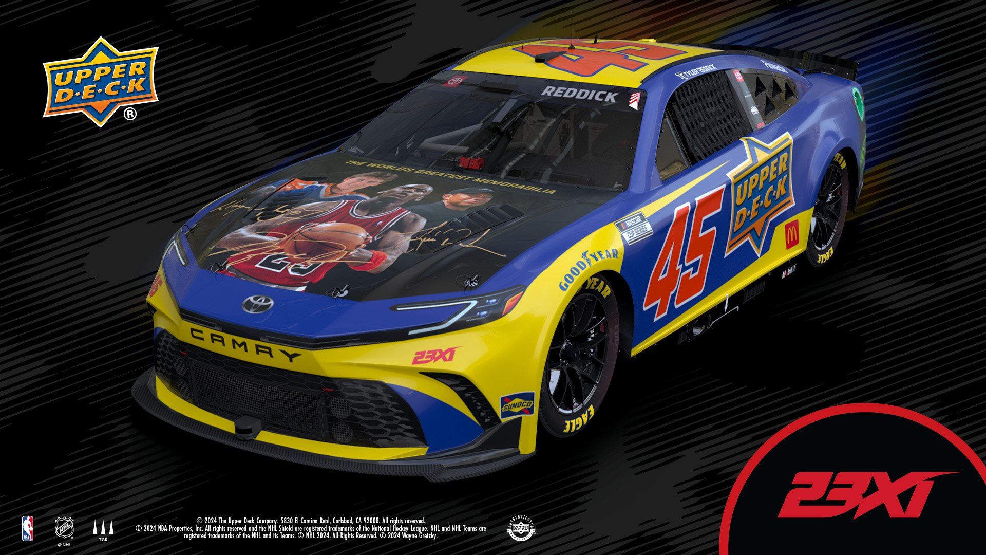 Upper Deck Signs Deal with Michael Jordan's 23XI Race Team