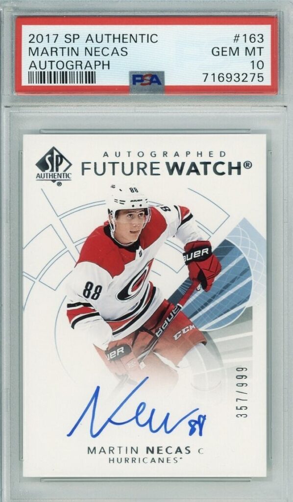 Canes Star Martin Necas Red Hot In Hockey Card Market