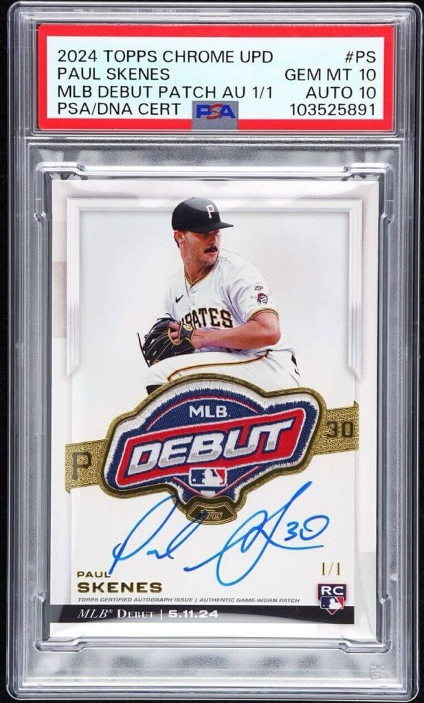 Auction Begins for Paul Skenes MLB Debut Patch Card