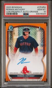 Rapid Rise: Roman Anthony Prospect and Rookie Cards