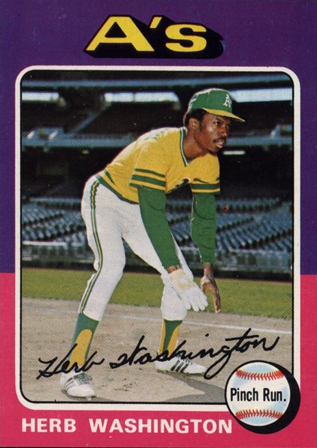 1975 Topps Herb Washington: Remembering Baseball's Original Designated ...