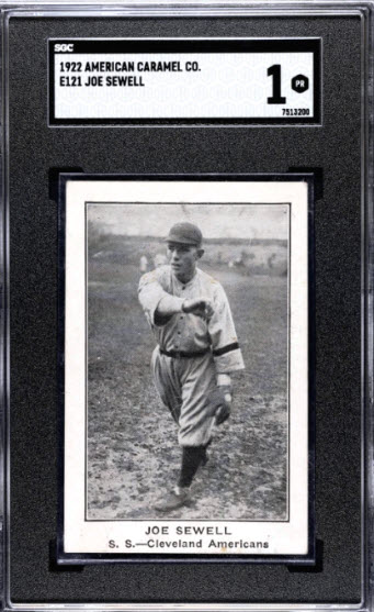 Baseball Cards of Joe Sewell: The Toughest Man to Strike Out