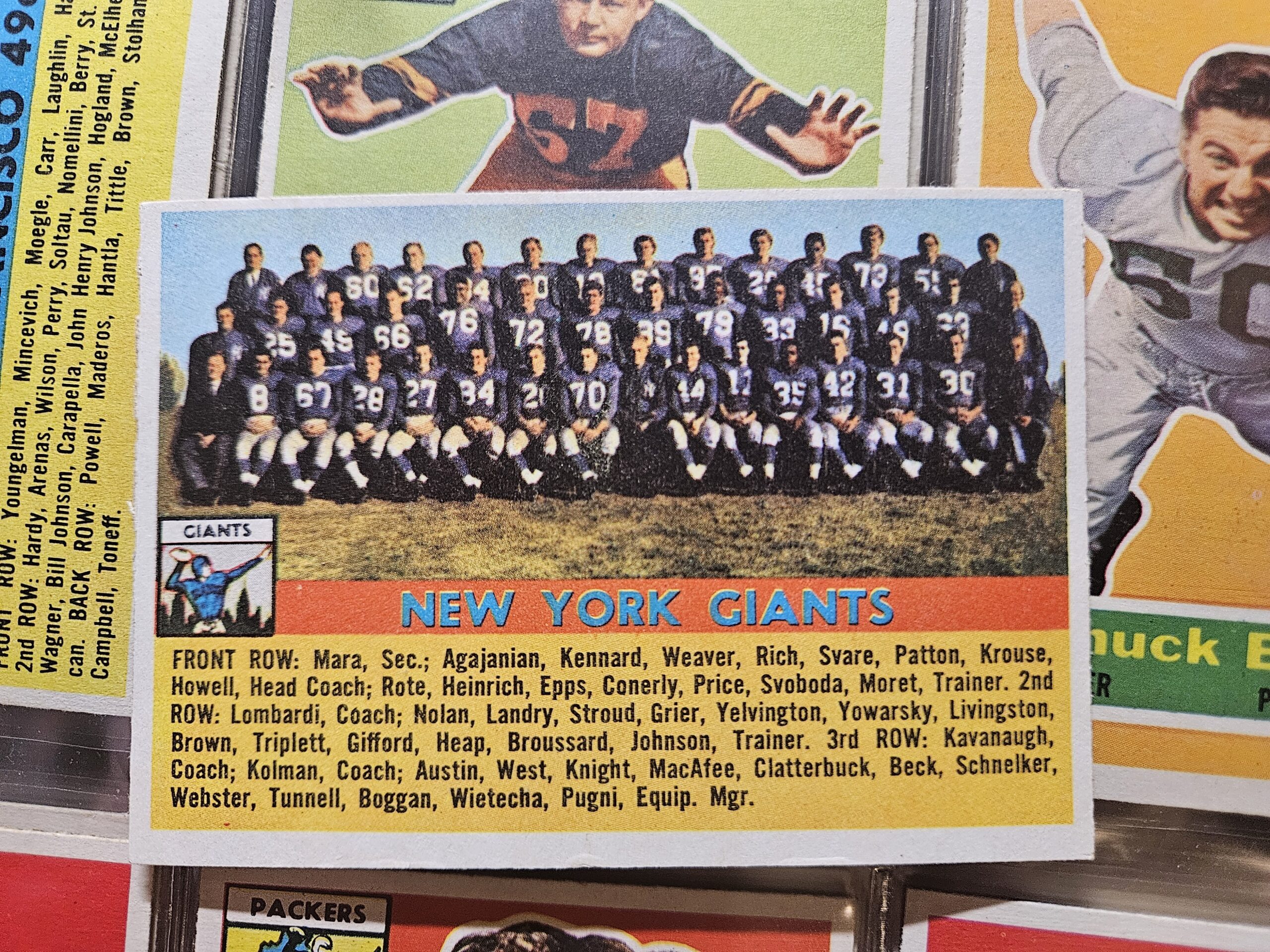 6 Career Chronicling Cards of Vince Lombardi